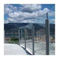 China Cast aluminum fence steel and glass railing model glass and aluminium balustrades for sale