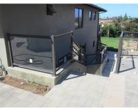 China Belhaven aluminum fence railing with glass supplier glass aluminium railing for sale