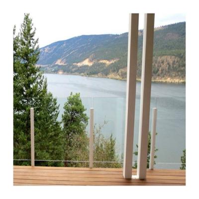 China Aluminum railing balusters glass terrace railing design aluminum base shoe glass railing design for sale