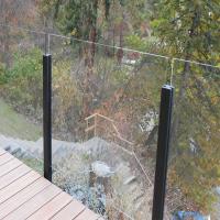 China Aluminum railing balusters glass terrace railing design aluminum base shoe glass railing design for sale
