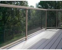 China Aluminum fence inserts tempered glass balcony design aluminum glass railing for sale