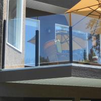 China Aluminum fence inserts tempered glass balcony design aluminum glass railing for sale