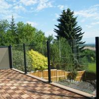 China Aluminum hand railing for decks cost of glass banister style aluminium glass railing for sale