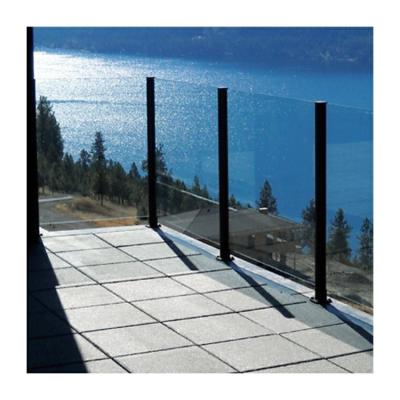 China Probuilt aluminum railing frameless glass handrail style aluminum and glass railings for sale