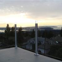 China Probuilt aluminum railing frameless glass handrail style aluminum and glass railings for sale