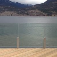 China Aluminum handrails for steps side mounted glass balustrade supplier glass and aluminum deck railing for sale