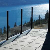 China Aluminum louver fence glass handrail balcony model aluminum railing deck with glass for sale