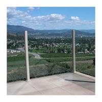 China Aluminum railing balcony exterior glass balustrade supplier aluminum glass deck railing systems for sale