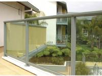 China Aluminum railing balcony exterior glass balustrade supplier aluminum glass deck railing systems for sale