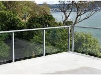 China Aluminum tube railing glass baluster panels factory glass aluminum railing for sale