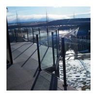 China Short aluminum fence privacy glass deck railing model glass railing aluminum for sale