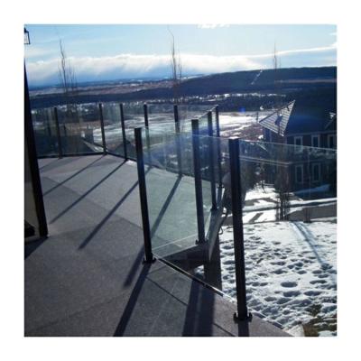 China Short aluminum fence privacy glass deck railing model glass railing aluminum for sale