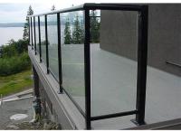 China Short aluminum fence privacy glass deck railing model glass railing aluminum for sale