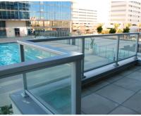 China Short aluminum fence privacy glass deck railing model glass railing aluminum for sale