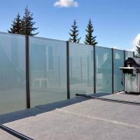 China Aluminum deck railing privacy screen glass fence for balcony design aluminum railing with glass panels for sale