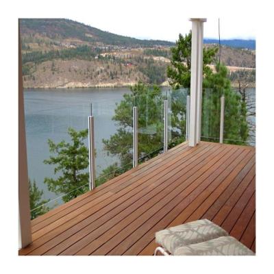 China Curved aluminum railing handrail with glass design hotel led aluminum glass balcony railing for sale