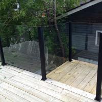 China Aluminum fence glass banister style aluminum glass railing for sale