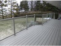 China Aluminum fence glass banister style aluminum glass railing for sale
