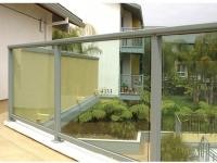 China Aluminum fence cost estimator glass porch railing model aluminum railing with tempered glass for sale