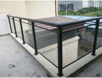 China Aluminum privacy fence balcony glass railing supplier u channel aluminum glass railing for sale
