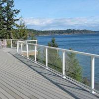 China Aluminum glass railing design aluminum sliding glass door replacement rail for sale