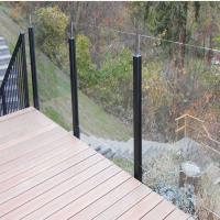 China Best aluminum fence glass bannister cost design balcony aluminum u glass railing for sale
