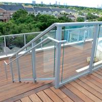 China Average cost of aluminum fence glass railing system for decks factory glass aluminium railing for sale