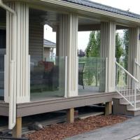 China Aluminum balcony railings frameless glass railing system factory aluminum and glass deck railing for sale