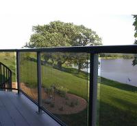 China Aluminum cable railing systems for decks tempered glass railing style aluminum railing with glass panels for sale
