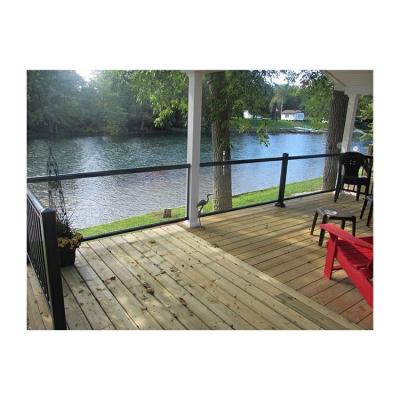 China Aluminum railing systems glass bannister factory aluminum u glass railing for sale