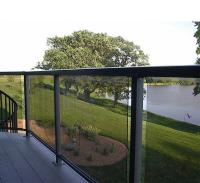 China Aluminum railing systems glass bannister factory aluminum u glass railing for sale