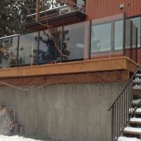 China Aluminum railing systems glass bannister factory aluminum u glass railing for sale