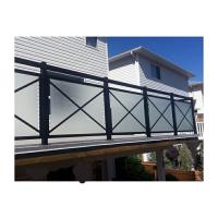 China Aluminum fence panel outdoor glass balustrade factory aluminum extrusion profile for glass railing for sale