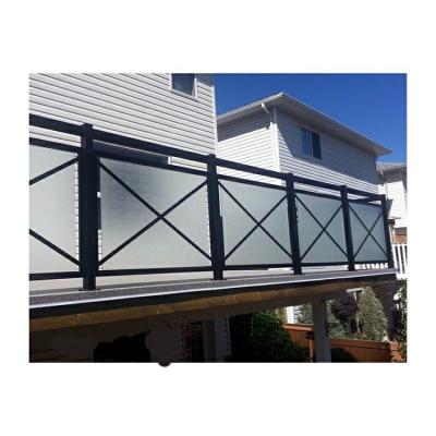 China Aluminum fence panel outdoor glass balustrade factory aluminum extrusion profile for glass railing for sale