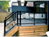 China Independence aluminum fence modern glass deck railing supplier aluminum and glass deck railing for sale