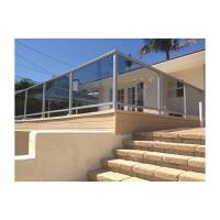 China Aluminum fencing cost per foot glass railing near me factory aluminum deck railing with glass for sale