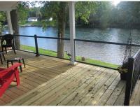 China Aluminum fencing cost per foot glass railing near me factory aluminum deck railing with glass for sale
