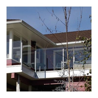 China Aluminum pipe railing sliding glass door rail factory aluminum base track for glass railing for sale