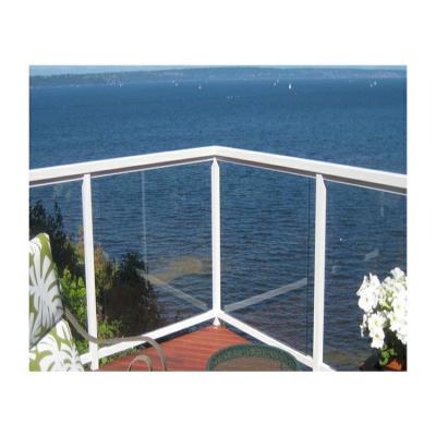 China Aluminum railings for steps garden glass balustrade model aluminum glass balcony railings for sale