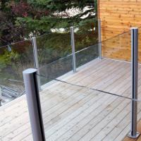 China Aluminum railings for steps garden glass balustrade model aluminum glass balcony railings for sale