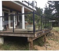 China Freedom aluminum fence glass railing cost design aluminum glass railing system for sale