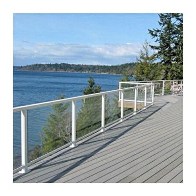 China Extruded Aluminum Glass Railing Tempered Glass Deck Railing Model for sale