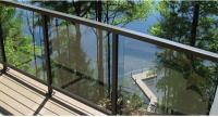 China Modern Glass Aluminium Balcony Railing Terrace Glass Railing Fence On Slope for sale