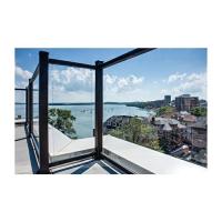 China Deck Aluminum Glass Railing Handrail U Channel Tempered Glass Railing for sale