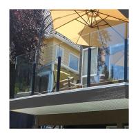 China Anodized Aluminum Glass Railing Extrusion Profile Modern Flooring Mounted for sale