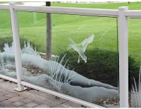 China Stairway Aluminum Glass Railing Modern Heavy Duty Deck Railing for sale