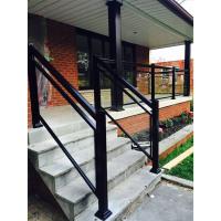 China Customized Aluminum Frame Glass Railing Flooring Mounted For Deck for sale