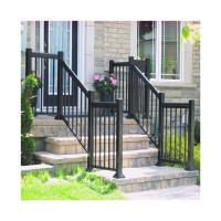 China Sleek Modern Powder Coated Aluminum Railing Contemporary Aluminium Porch Deck Railing for sale