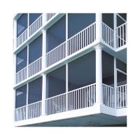 China Sleek Modern Powder Coated Aluminum Railing Contemporary Aluminium Porch Deck Railing for sale