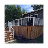 China Sleek and Stylish Aluminum Railing Balcony Deck Aluminium Fence for sale
